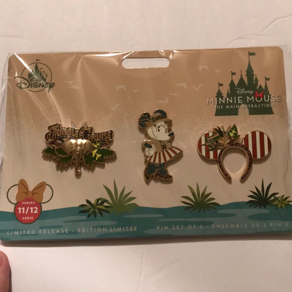 Disney | Accessories | Nwt Minnie Main Attraction Jungle Cruise Pins ...